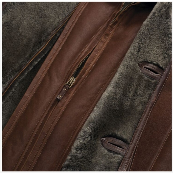 Allen Edmonds | Jackets & Coats | Allen Edmonds Shearling Coat Xl ...